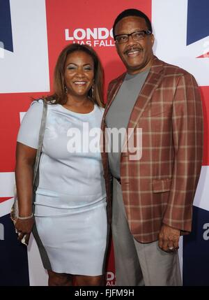 Judge Mathis, Wife at arrivals for LONDON HAS FALLEN Premiere, ArcLight ...