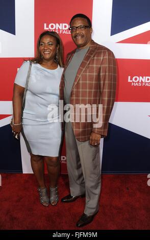Judge Mathis, Wife at arrivals for LONDON HAS FALLEN Premiere, ArcLight ...