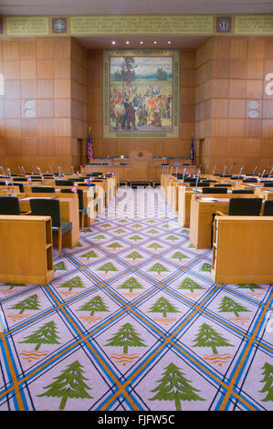 Oregon State Capitol mural, Salem, Oregon Stock Photo: 57130533 - Alamy