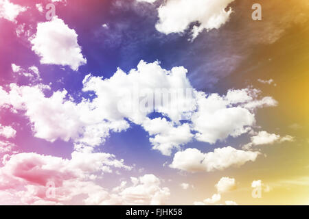 Abstract colourful dreamy sky with romantic soft mood Stock Photo - Alamy
