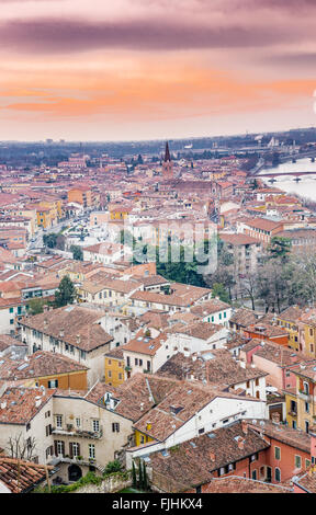 reddish city sky at dusk Stock Photo - Alamy