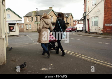 Main Street in Shirebrook, Derbyshire looking to Bolsover District ...