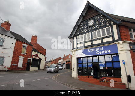 Main Street in Shirebrook, Derbyshire looking to Bolsover District ...