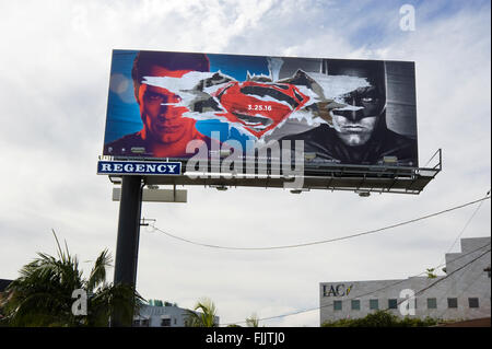 Billboard for Batman movie on the Sunset Strip circa 1989 Stock Photo ...