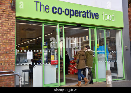 Co-op food store- local version of British supermarket chain- exterior ...