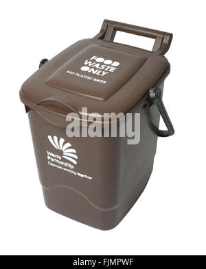 Food waste brown recycling bins in Camden, London, UK Stock Photo - Alamy