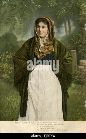 Portrait Of An Irish Woman Stock Photo - Alamy