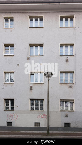 BERLIN, 7 MARCH: Original DDR building in the Putbusser Strasse in ...
