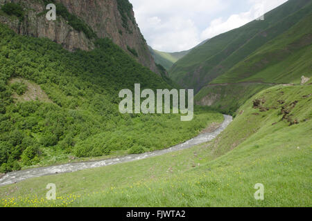 Truso Gorge, Kazbegi National Park, Georgia Stock Photo - Alamy