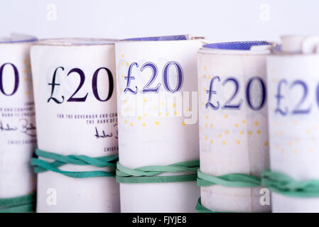 pictures of pounds banknotes on a white background Stock Photo - Alamy