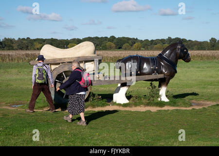 Perceval. Sculpture by Sarah Lucas at Snape Maltings, Suffolk Stock ...
