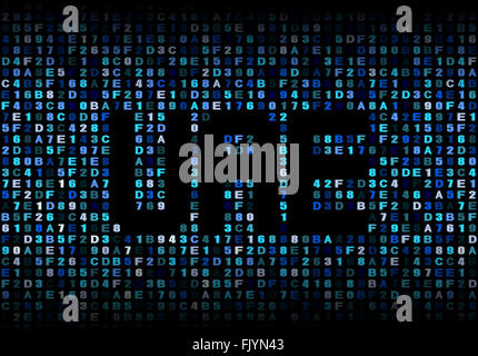 UAE text on hex code illustration Stock Photo - Alamy