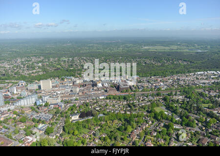 General aerial views of the Surrey town of Woking Stock Photo - Alamy