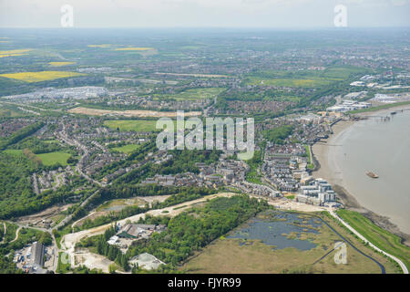 An aerial view of the Kent town of Swanscombe Stock Photo - Alamy