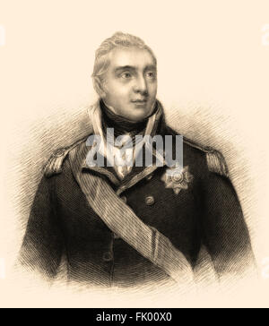 Portrait of Edward Pellew, 1st Viscount Exmouth a British Admiral. He ...