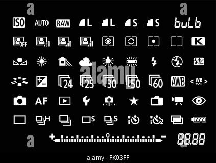 Camera mode Icons Stock Vector Image & Art - Alamy