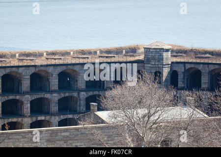 The Battery Weed at Fort Wadsworth on Staten Island is seen with ...