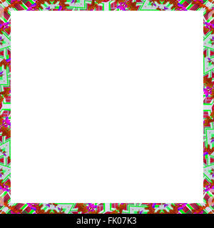 Frame style with square borders Stock Photo - Alamy