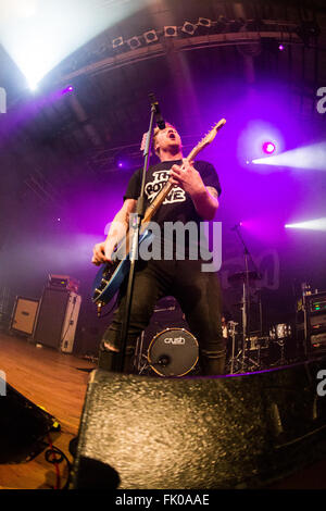 Milan Italy. 02th March 2016. The British band THE BOTTOM LINE performs ...