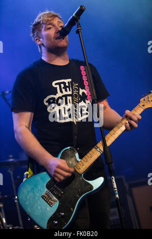 Milan Italy. 02th March 2016. The British band THE BOTTOM LINE performs ...