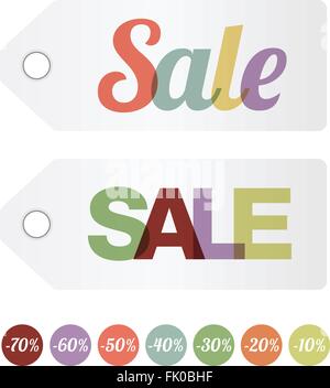 Purchase and Sale. Shopping Labels, Vector Design Elements Set for You ...