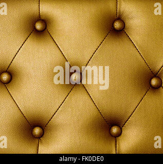 Gold leather upholstery sofa pattern button design furniture style ...