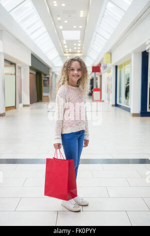 Girl Shopping Bags Stock Photo - Alamy
