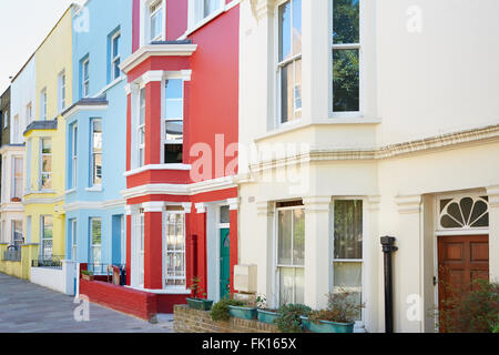 Colorful houses in Notting Hill, London, UK Stock Photo: 32106467 - Alamy