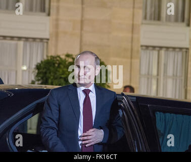 Russian President Vladimir Putin during the official welcoming ceremony ...
