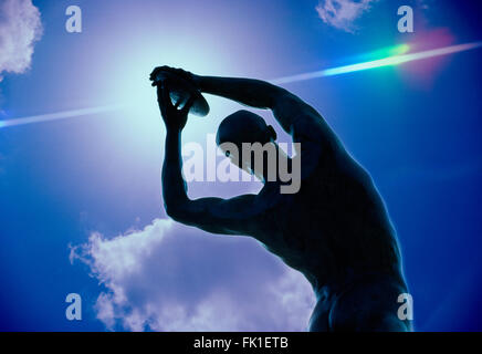Olympic Discus Statue, Athens, Greece Stock Photo - Alamy