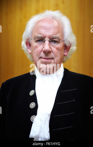 New High Sheriff Tony Stratton (R) being sworn in at Oxford Crown Court ...