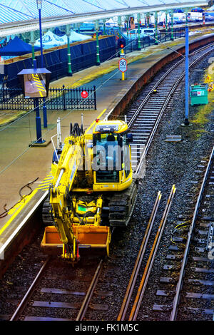 TXM Plant Tynemouth Metro engineering rail work Stock Photo - Alamy