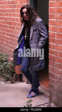 Ozzy Osbourne out and about running errands Featuring: Ozzy Osbourne ...