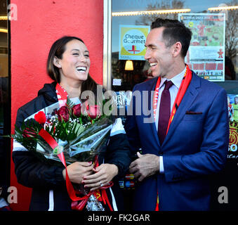Mallorca, Spain. 5th March, 2016. Steve Nash with his fiancee Lilla ...