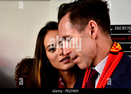 Mallorca, Spain. 5th March, 2016. Steve Nash with his fiancee Lilla ...