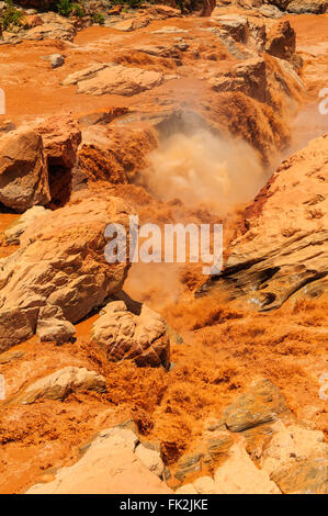 Madagascar, Red river stream of Betsiboka Stock Photo - Alamy