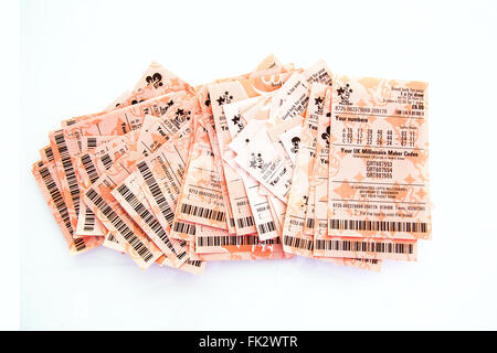Losing lottery tickets Stock Photo - Alamy