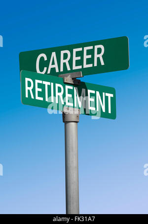 Street Sign to Career Stock Photo - Alamy