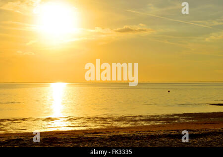 Sunset on Ben T Davis Beach in Florida Stock Photo - Alamy