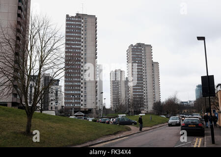 Brentford Towers council estate high rise blocks housing in West London ...