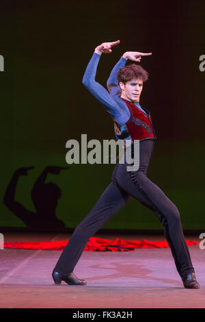 London, UK. 6 March 2016. Bolero by Ravel performed by Farukh Ruzimatov ...