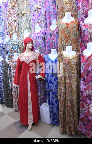 Traditional Kurdish women dresses at Qaysari bazaar, Erbil, Iraq Stock ...