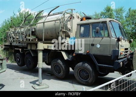 Czechoslovak passive sensor Tamara placed on Czechoslovak truck Tatra ...