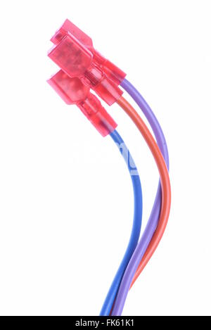 Colorful Electrical Wires with Connector Stock Photo - Alamy