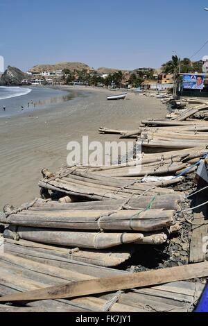 Beach in YACILA. Department of Piura .PERU Stock Photo - Alamy