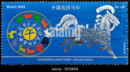 Chinese Calendar 2002 Lunar -Year of the Horse Stock Photo - Alamy