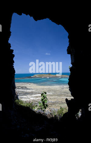 View of Siriba Island from Round Island - belong to the archipelago of ...