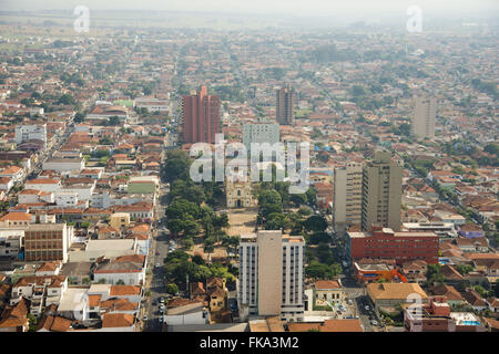 Aerial view of the city of Barretos Stock Photo - Alamy