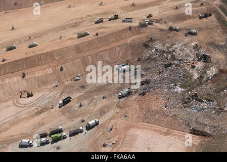 aerial view above landfill State of Veracruz Mexico Stock Photo - Alamy