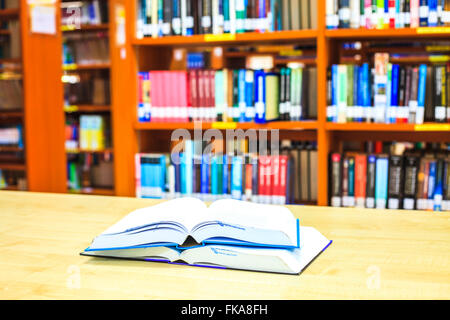Blur image of Book on Library Stock Photo - Alamy